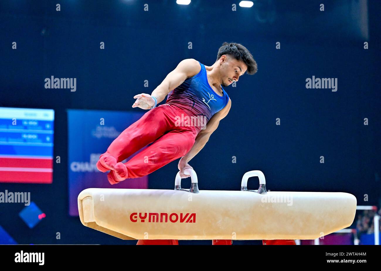 Liverpool, England, UK. 16th Mar, 2024. Jake JARMAN on the Pommel Horse ...