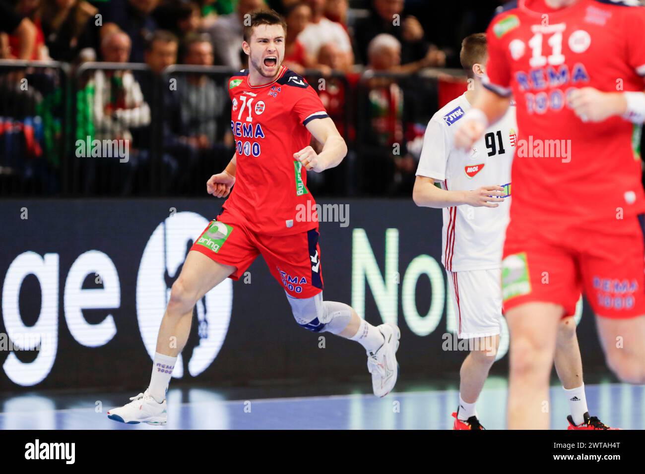 Tatabanya, Hungary 20240316.Alexander Blonz in the match between Norway ...