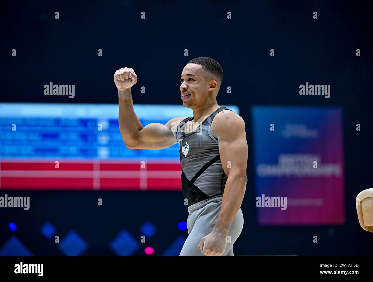 Liverpool, England, UK. 16th Mar, 2024. Joe FRASER finishes on the ...