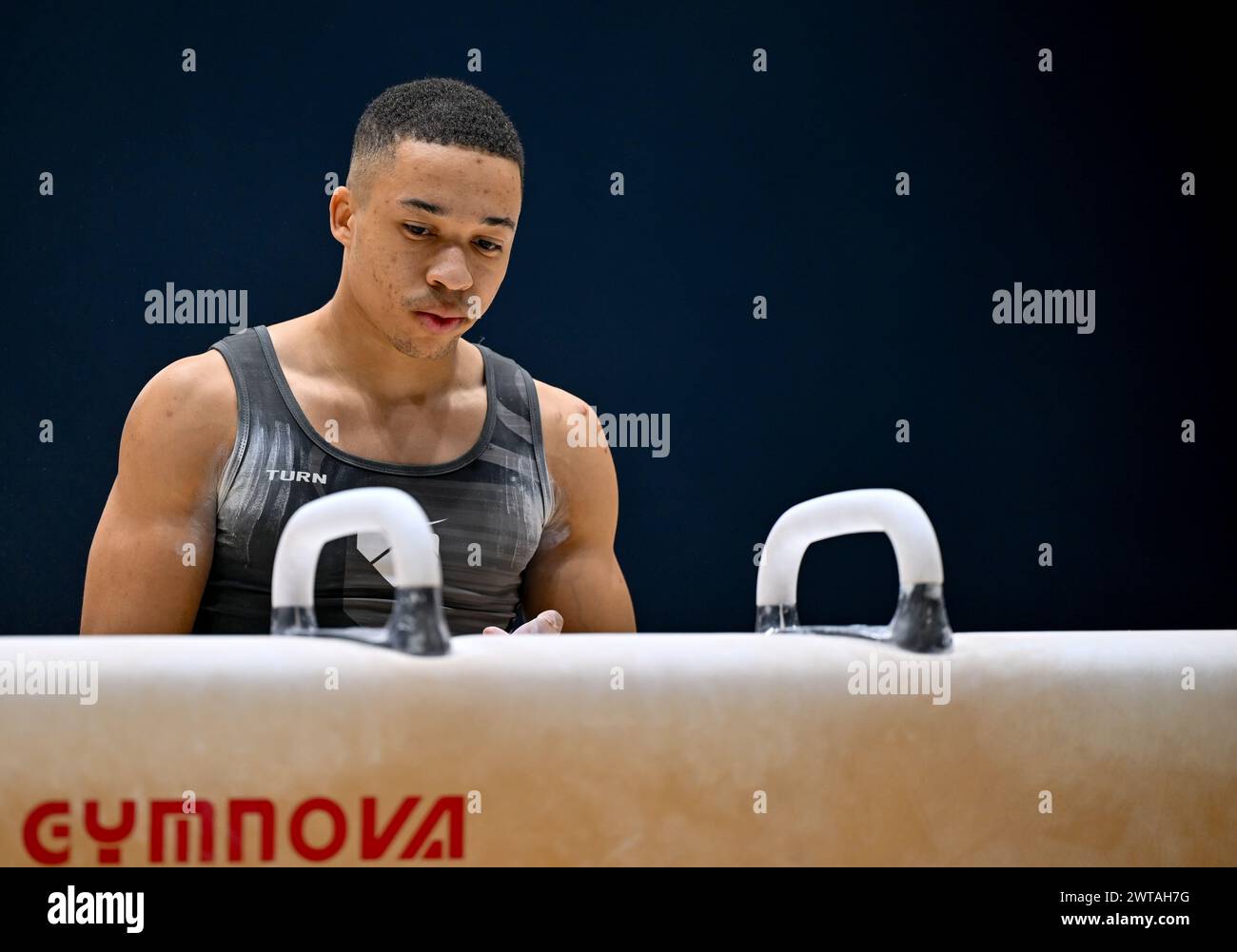 Liverpool, England, UK. 16th Mar, 2024. Joe FRASER on the Pommel Horse ...