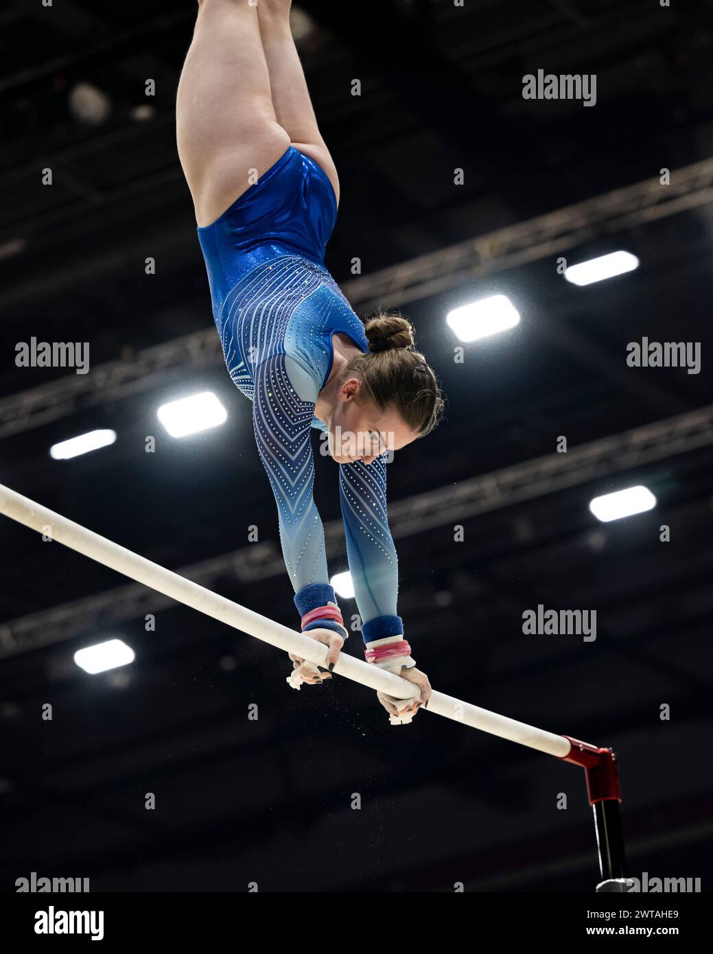 LIVERPOOL, UNITED KINGDOM. 16 Mar, 24. Niamh Hardy of Bristol Hawks Gym ...