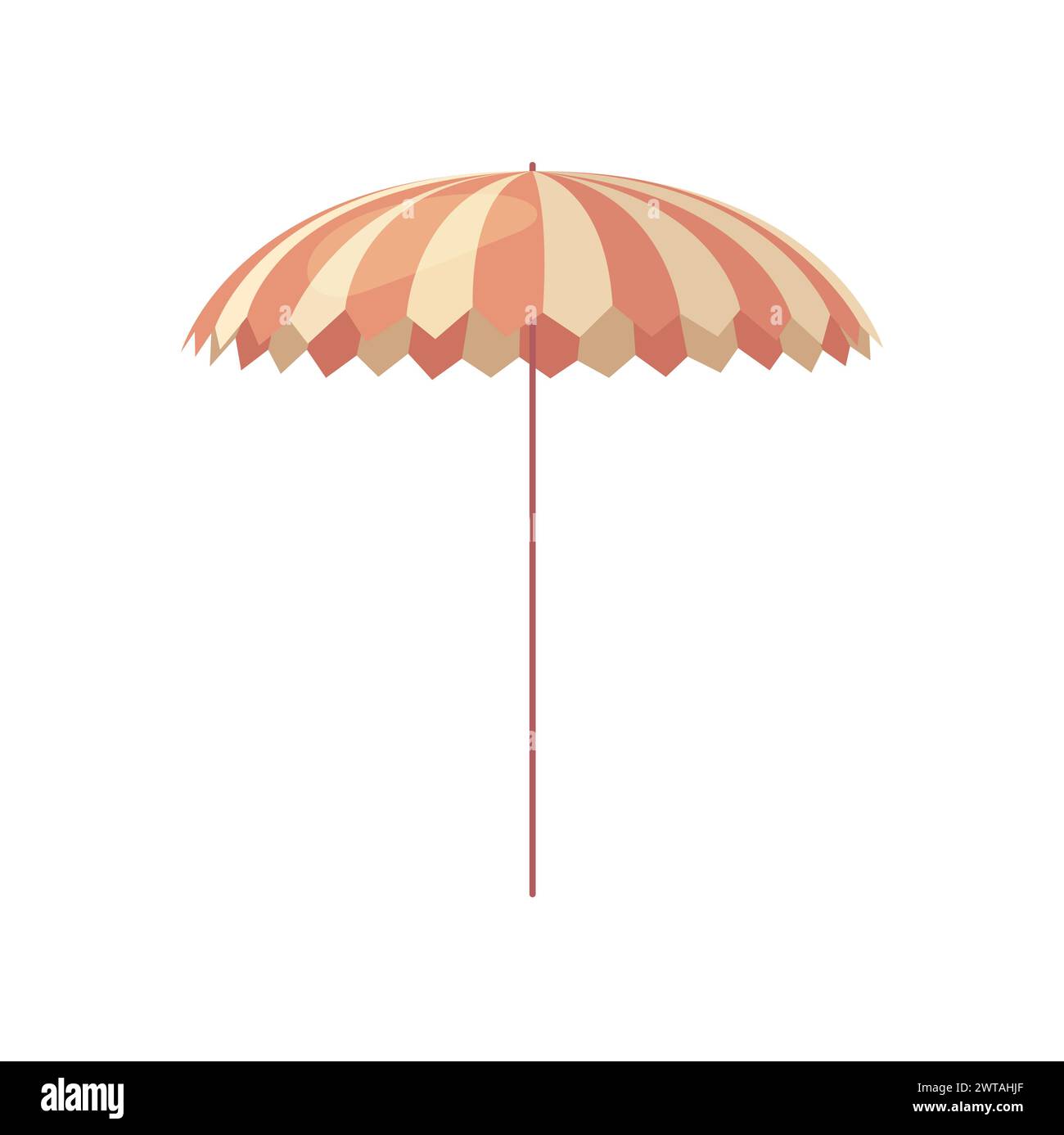 Sea sunlight umbrella equipment. Beach sunbathing tools, sea umbrella instrument cartoon vector ...