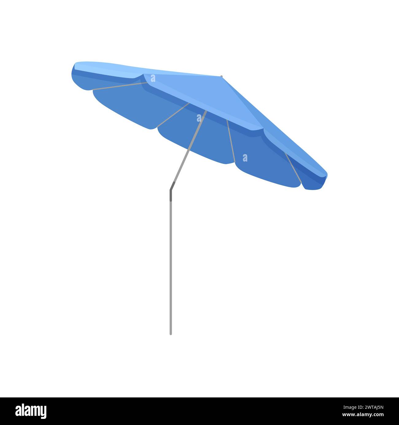 Folding beach umbrella. Beach sunbathing tools, sea umbrella instrument ...