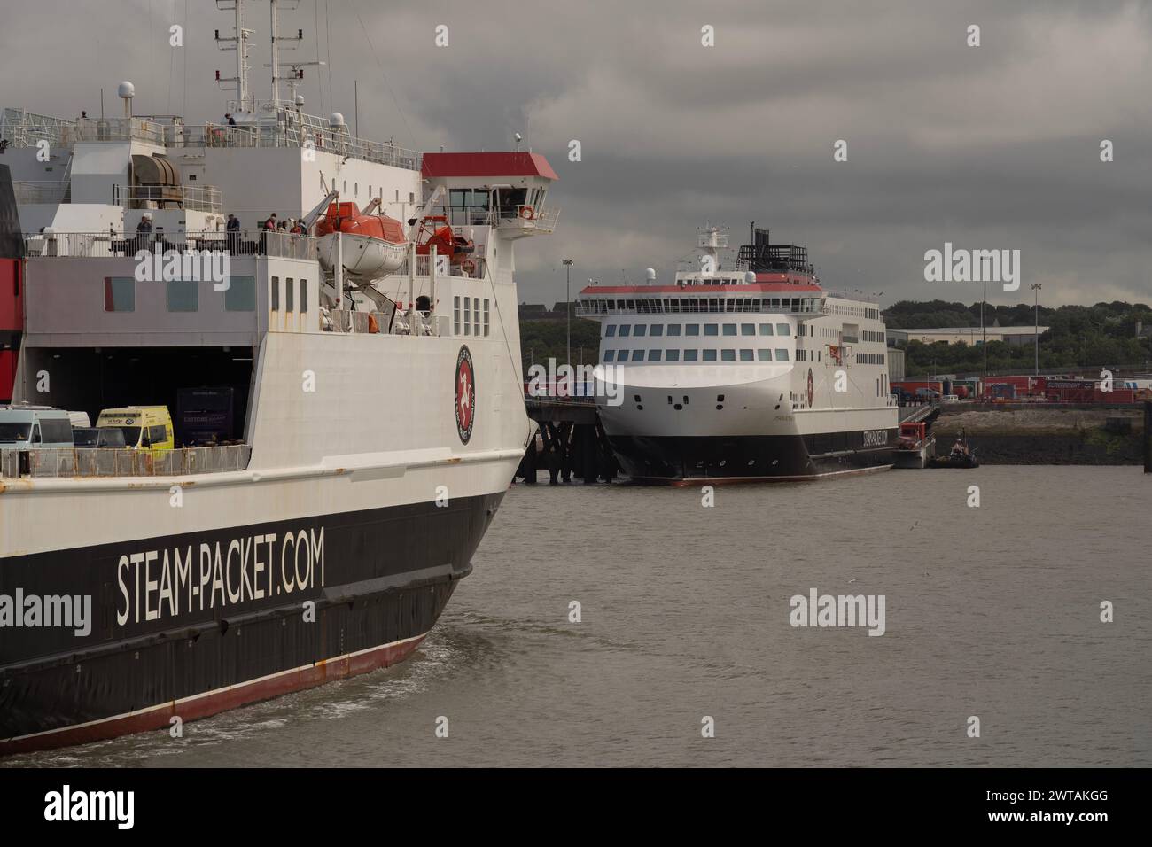 Isle of Man Steam Packet Company vessel Ben-My-Chree arriving in at ...