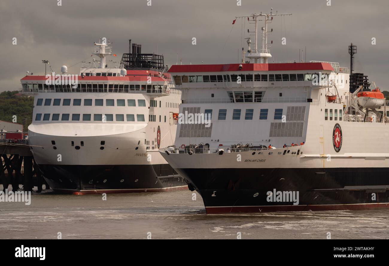 Isle of Man Steam Packet Company vessel Ben-My-Chree arriving in at ...