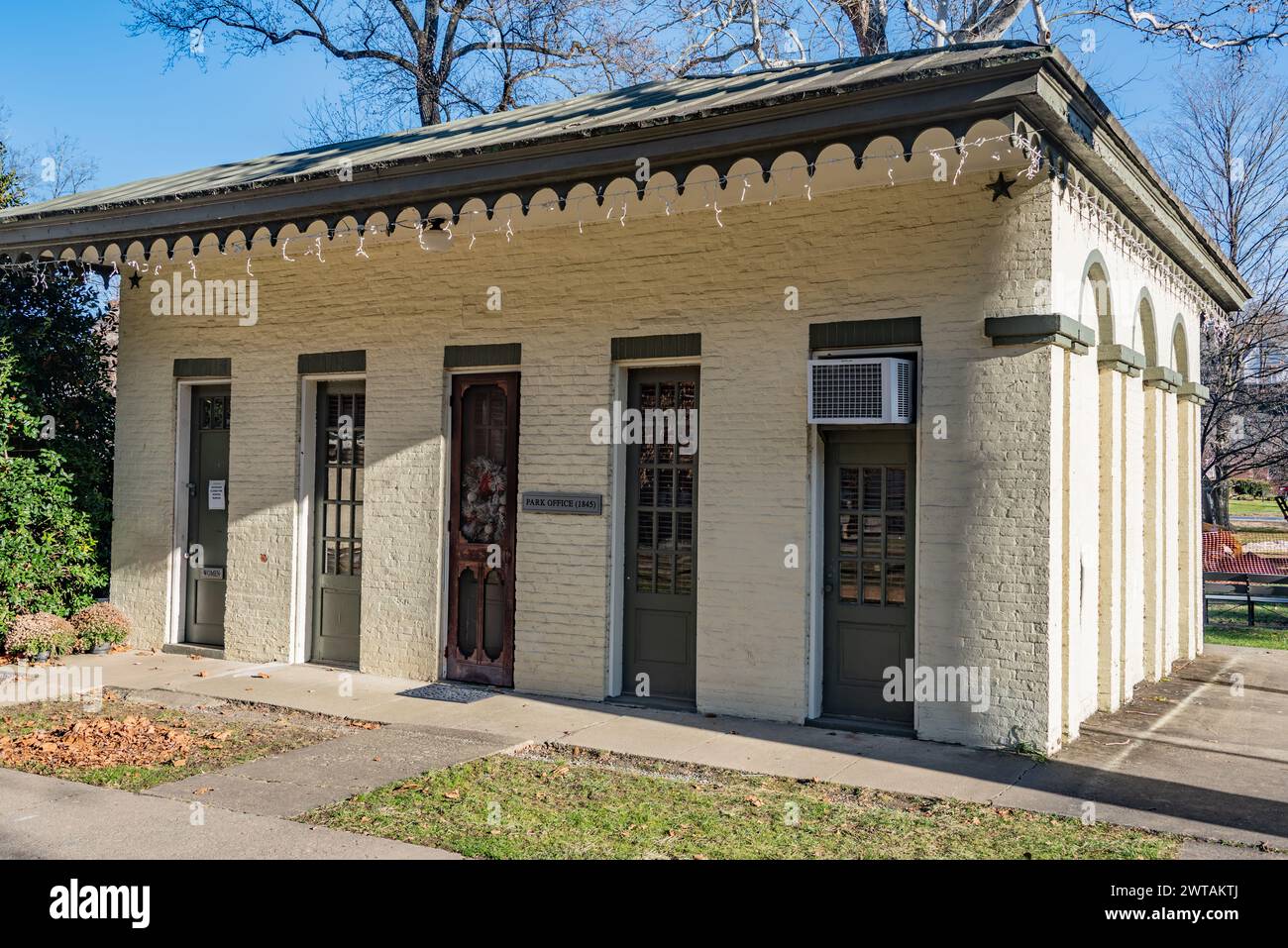 Park Office Berkeley Springs Baths, West Virginia USA Stock Photo - Alamy
