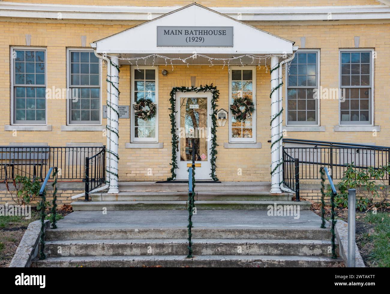 Main BathHouse, Berkeley Springs West Virginia USA Stock Photo - Alamy