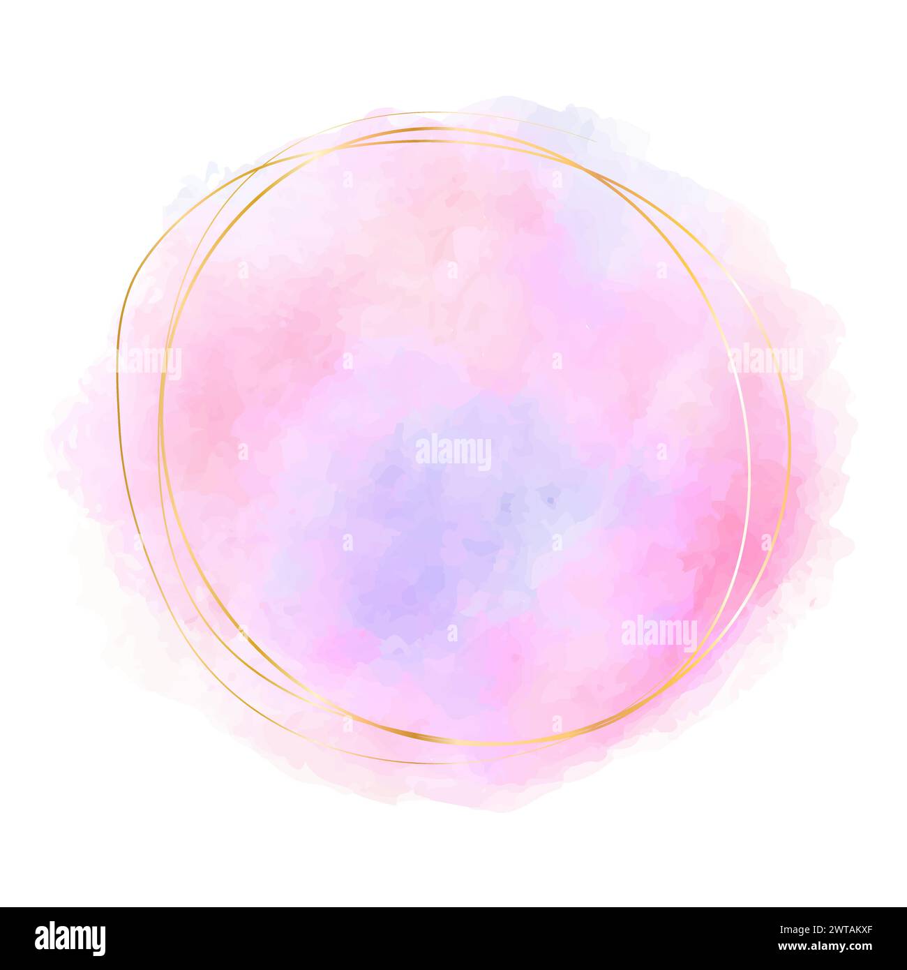 Pink Brush Circle Logo Template Vector Stock Vector Image & Art - Alamy