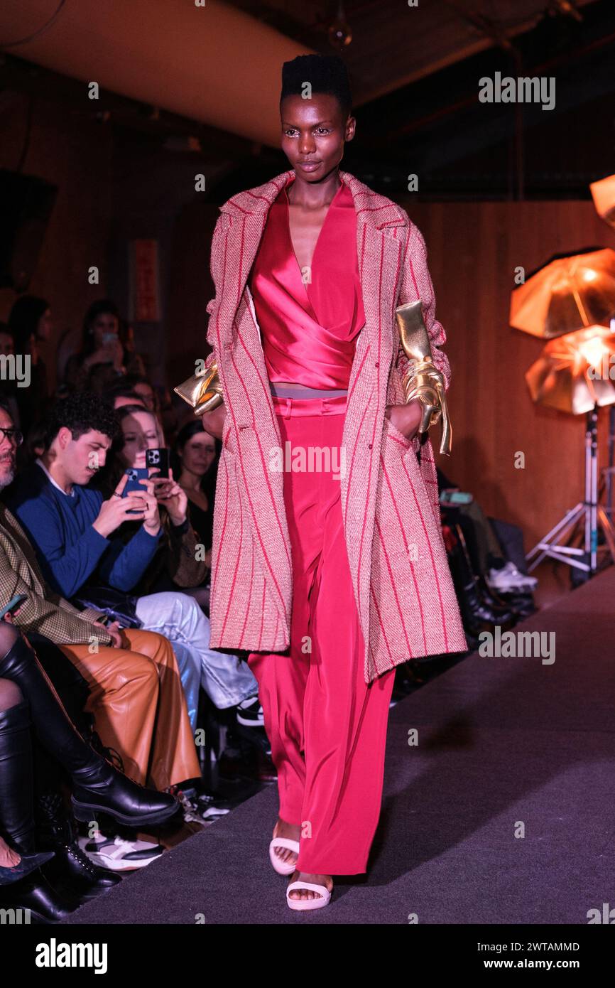 Javier Delafuente fashion show during Madrid Es Moda 2024 at the ...