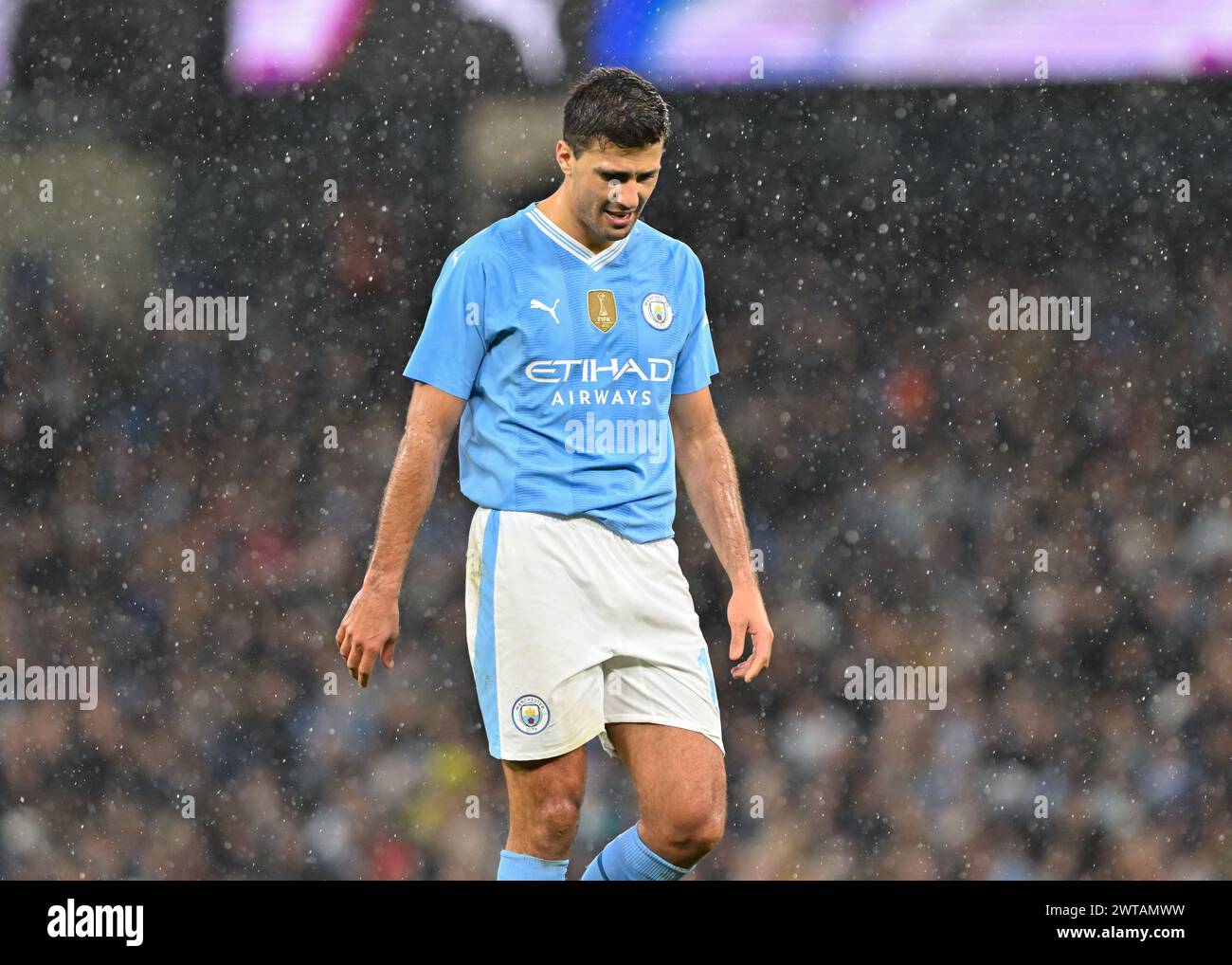 Rodri of Manchester City, during the Emirates FA Cup Quarter- Final ...