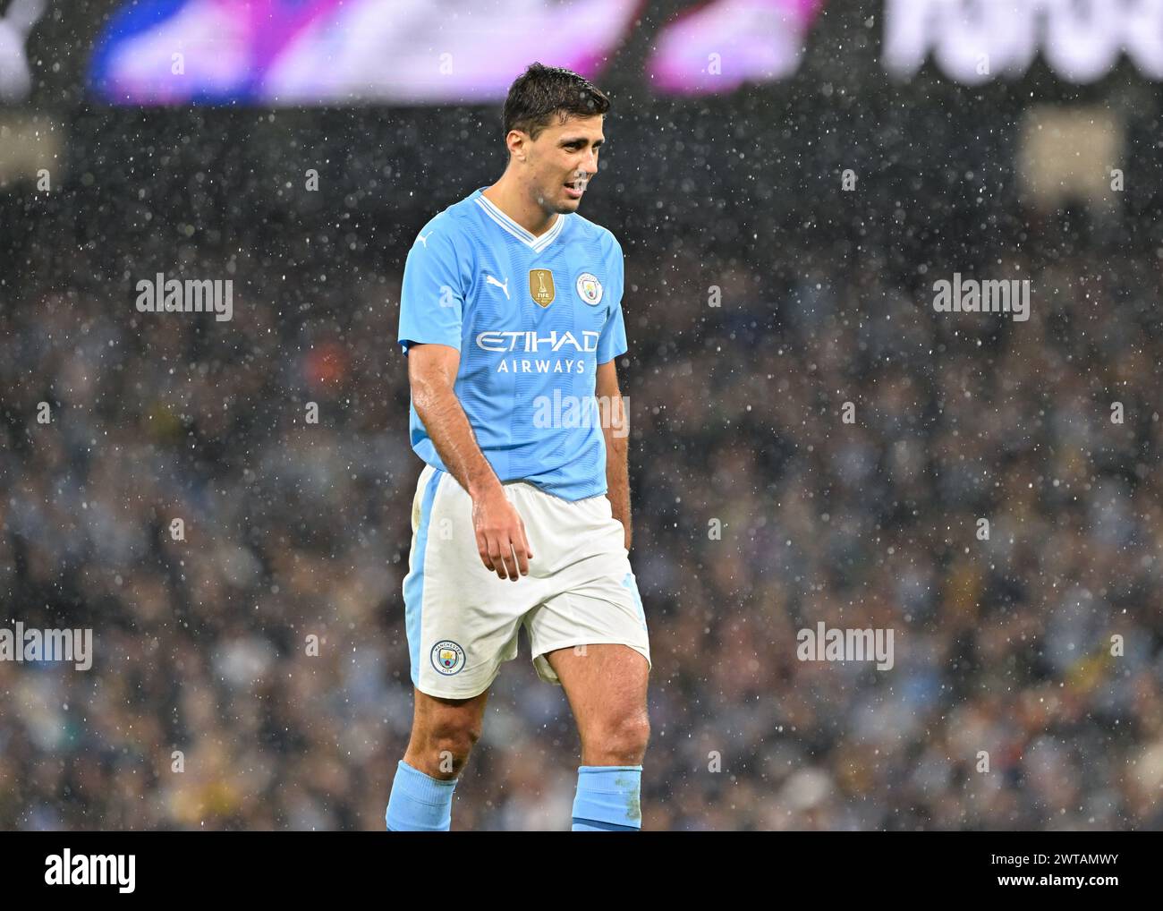 Rodri of Manchester City, during the Emirates FA Cup Quarter- Final ...