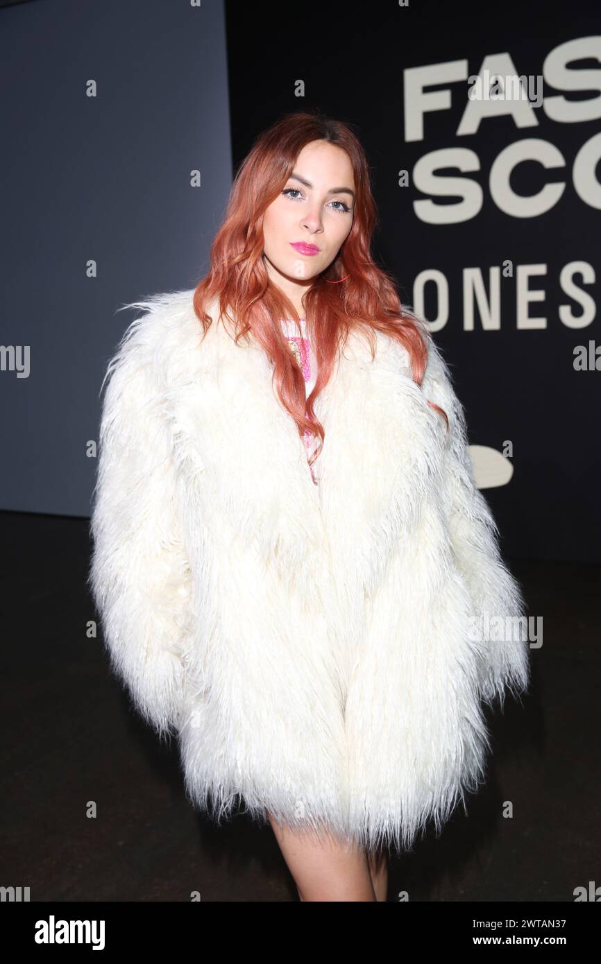 Camden Cox attends day one of Fashion Scout catwalks in London Stock ...