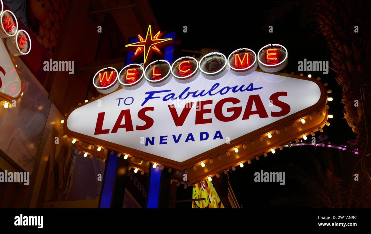 Las Vegas, Nevada, USA 7th March 2024 Welcome to Fabulous Las Vegas ...