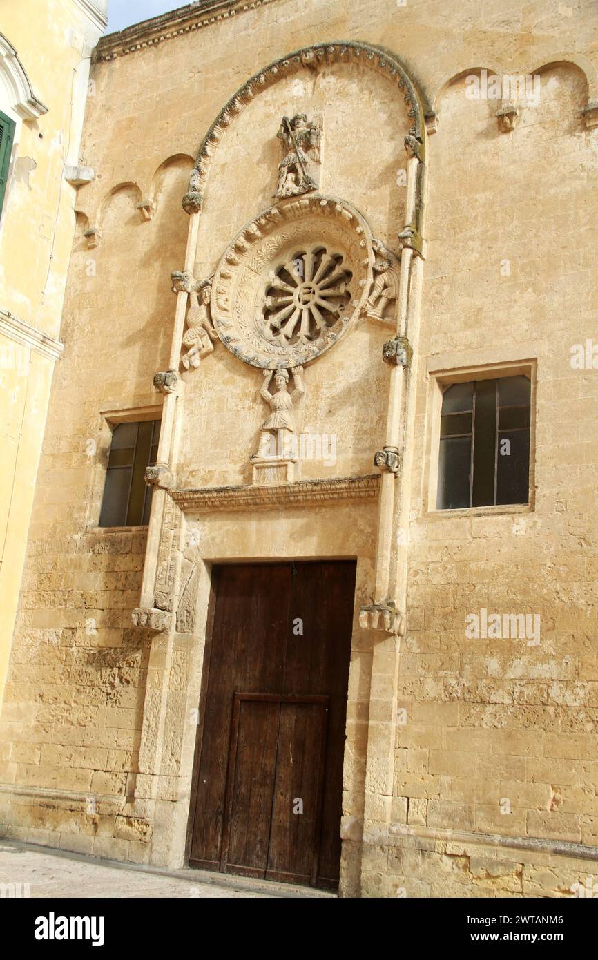Matera, Italy. Exterior view of the Church of Saint Dominic (Chiesa di San Domenico Stock Photo ...