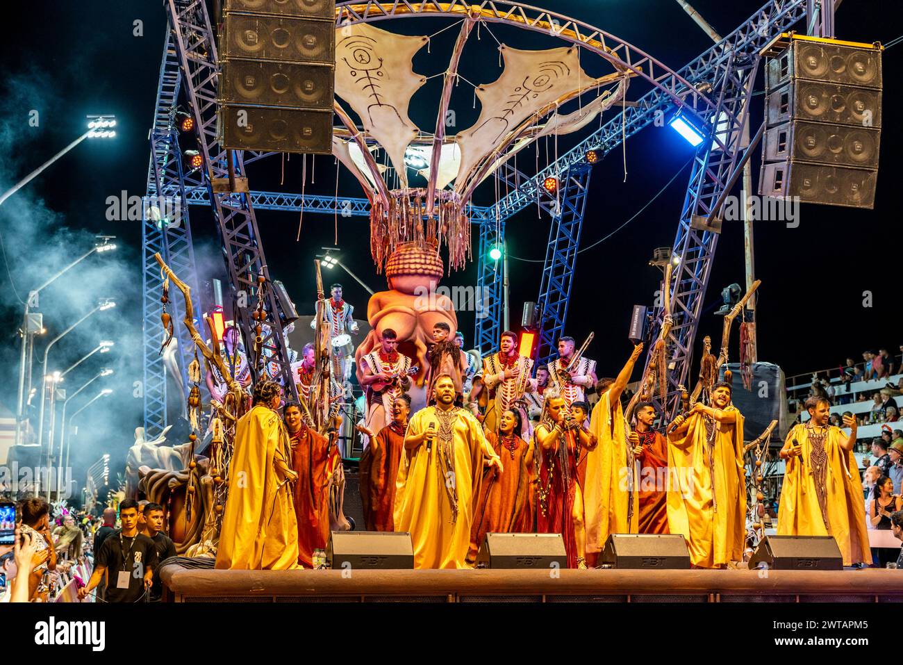 A Carnival Float In The Corsodromo at The Annual Carnaval del Pais ...