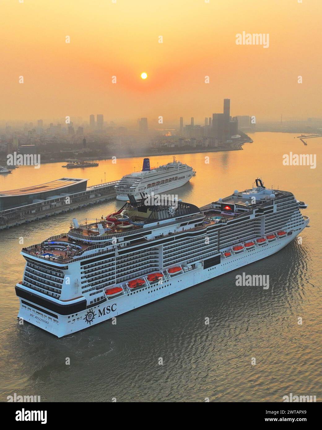 SHANGHAI, CHINA - MARCH 16, 2024 - MSC Bellissima, a member of MSC ...