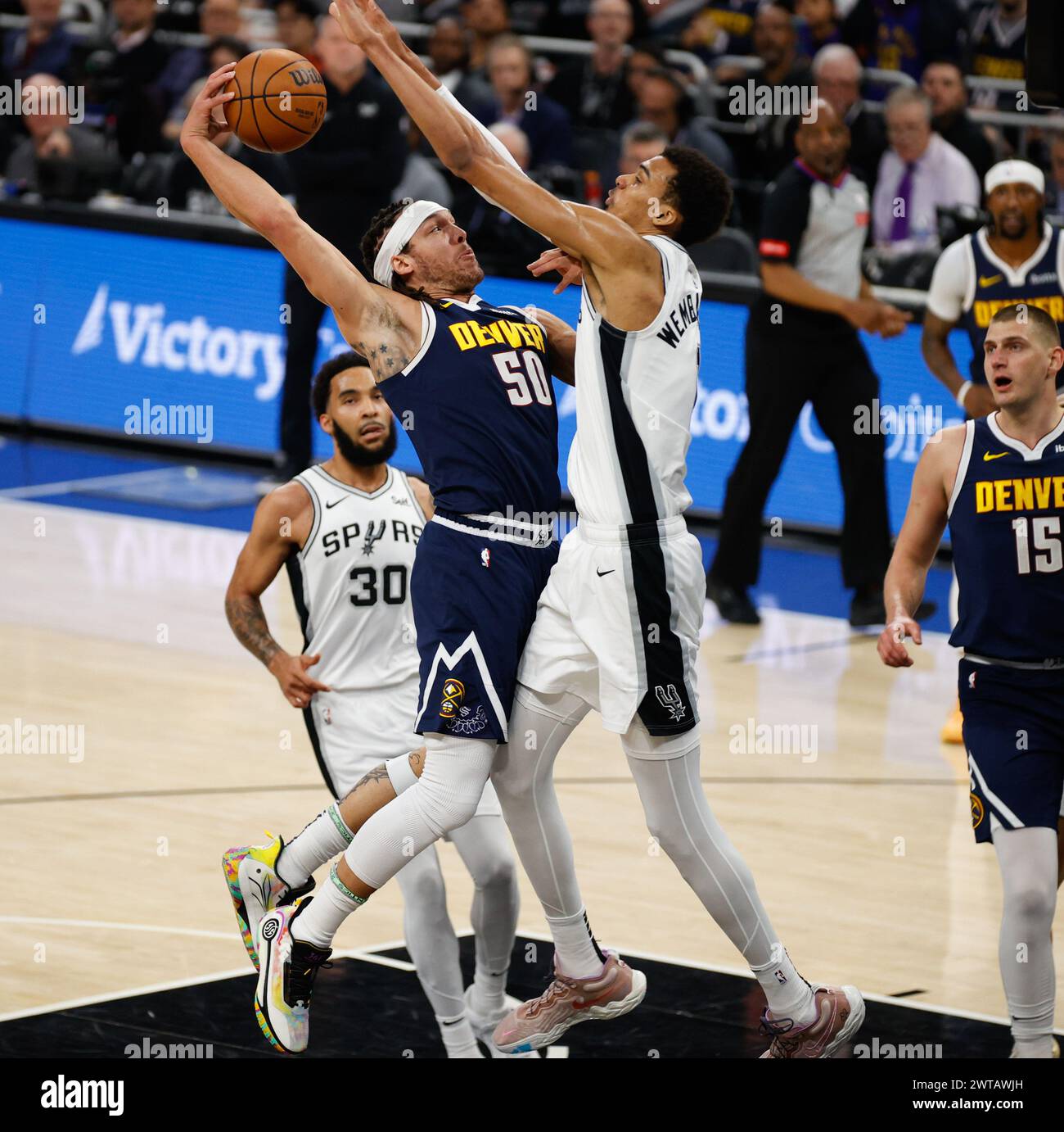 March 15, 2024: Austin, Texas, USA: Denver Nuggets forward AARON GORDON ...