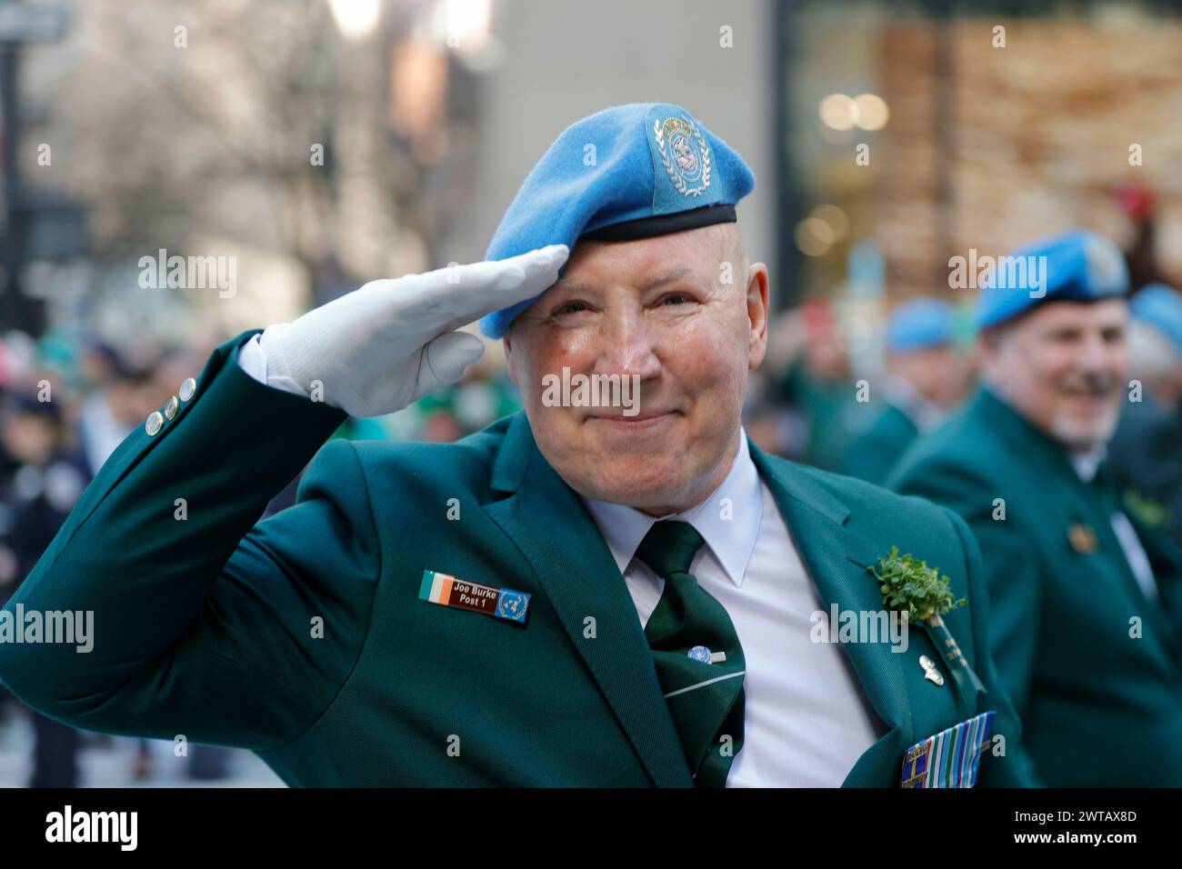 Fifth Avenue, New York, USA, March 16, 2024 - United Nations Irish ...