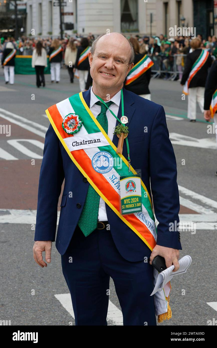 Fifth Avenue, New York, USA, March 16, 2024 - Hilary Beirne along with ...