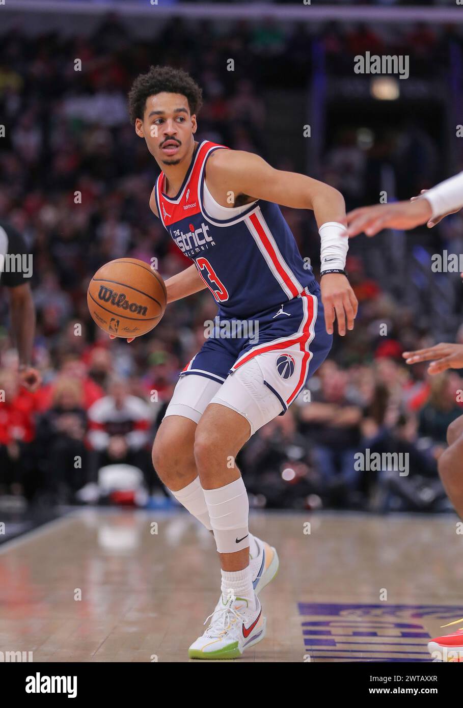CHICAGO, IL - MARCH 16: Jordan Poole #13 of the Washington Wizards ...