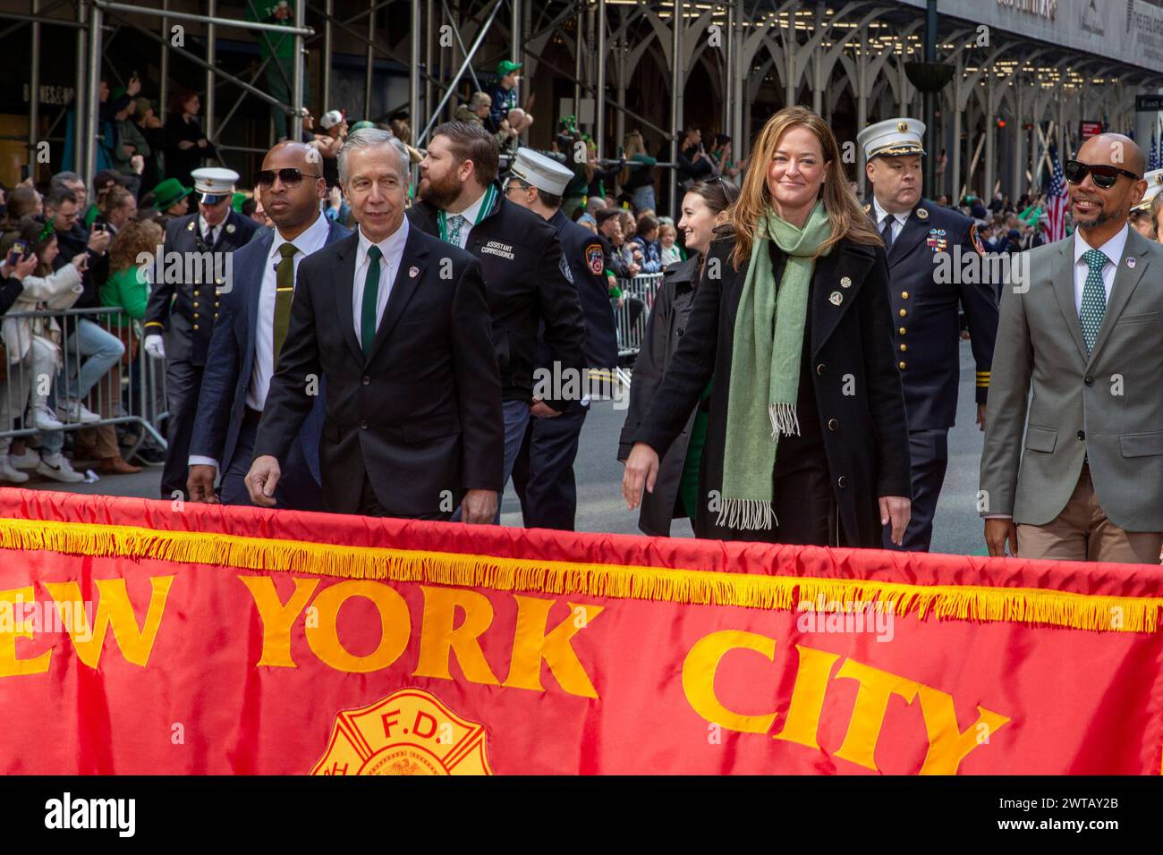 New York City Fire Commissioner Laura Kavanagh and First Deputy ...