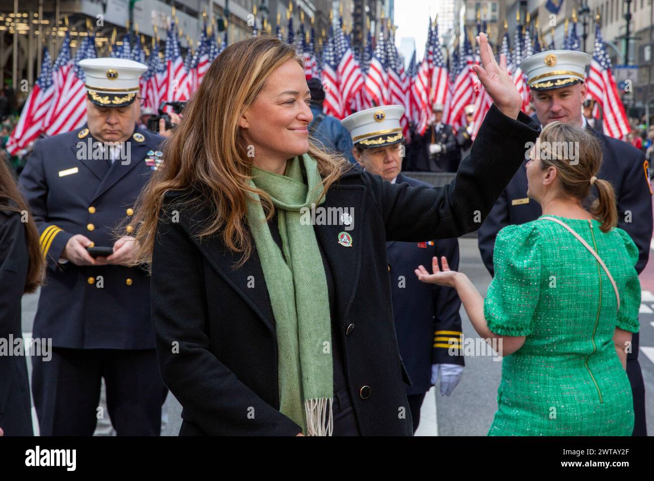 New York City Fire Commissioner Laura Kavanagh walks in the NYC St ...