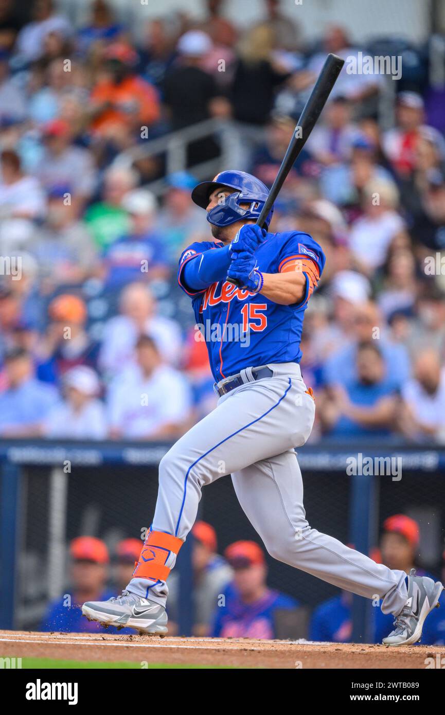 WEST PALM BEACH, FL - MARCH 16: New York Mets outfielder Tyrone Taylor ...
