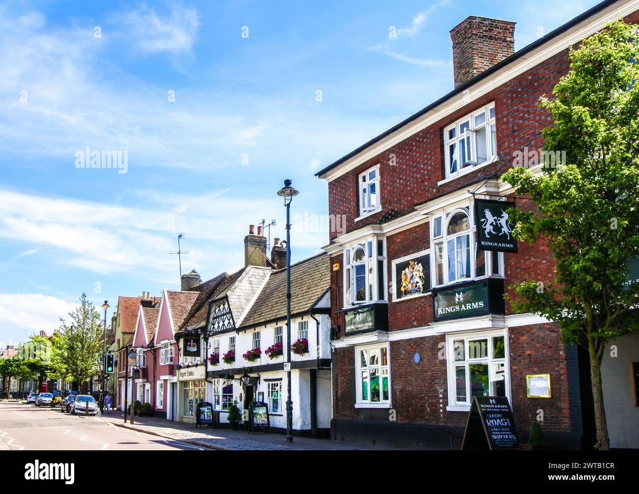 High Street, main commercial thoroughfare in the city centre of ...