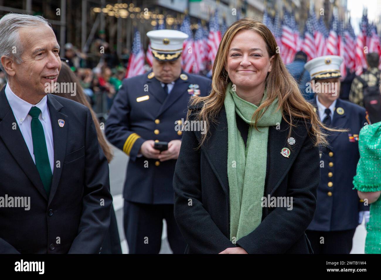 New York City Fire Commissioner Laura Kavanagh and Joseph Pfeifer ...