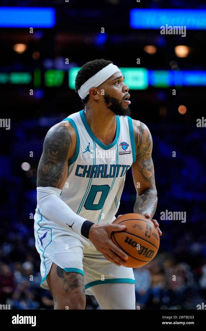 Charlotte Hornets' Miles Bridges plays during an NBA basketball game ...
