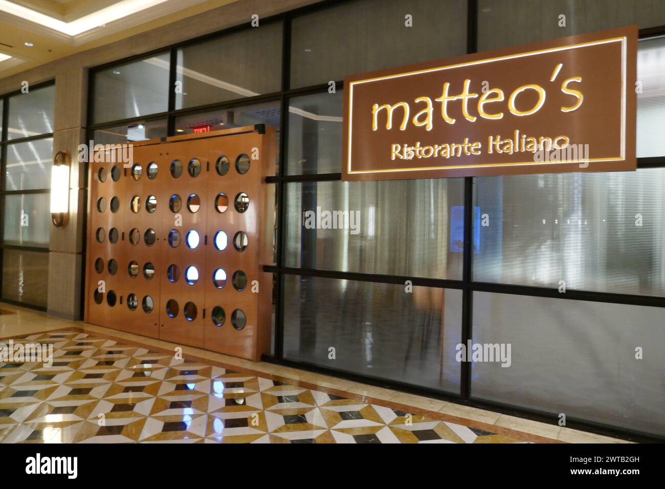 Las Vegas, Nevada, USA 7th March 2024 MatteoÕs Ristorante Italiano at ...
