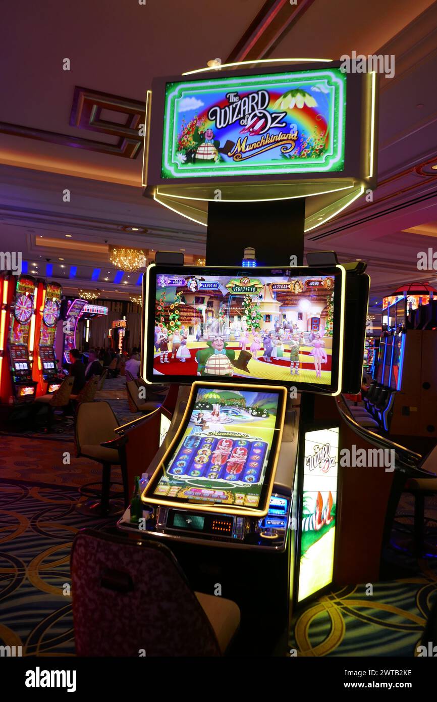 Las Vegas, Nevada, USA 7th March 2024 The Wizard of Oz Munchkinland ...