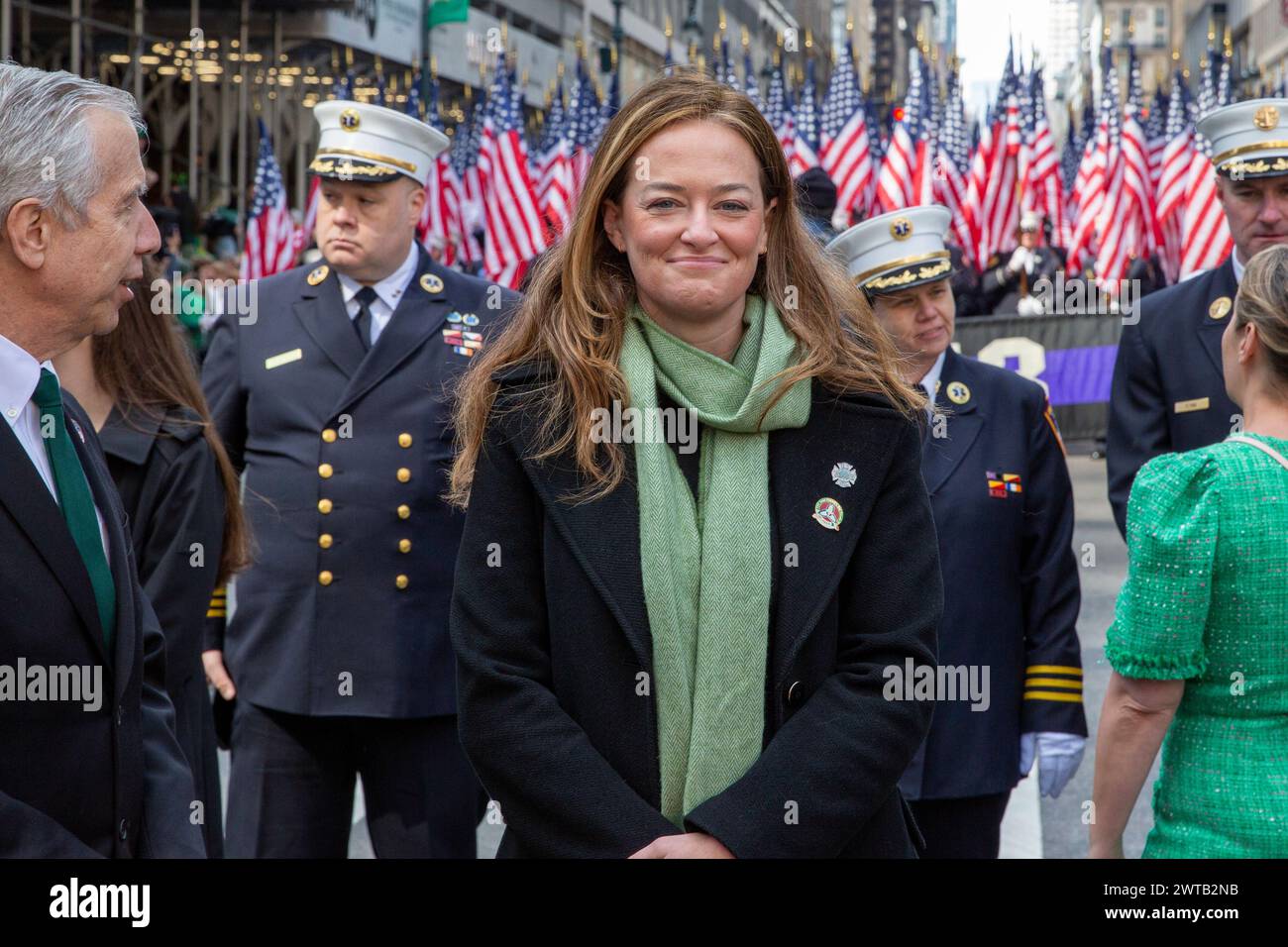 New York City Fire Commissioner Laura Kavanagh walks in the St. Patrick ...