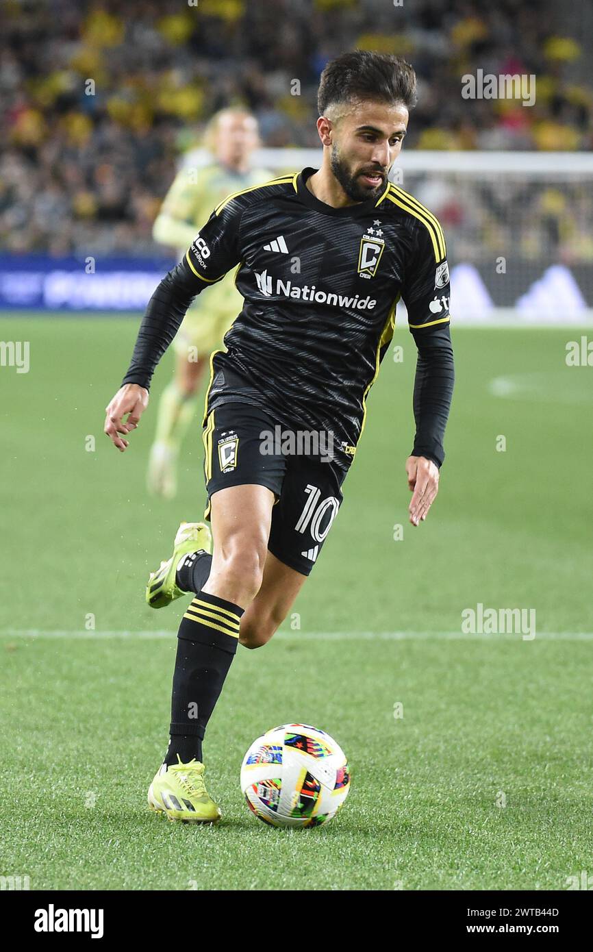 Columbus, Ohio, USA. 16th Mar, 2024. Columbus Crew forward Diego Rossi ...