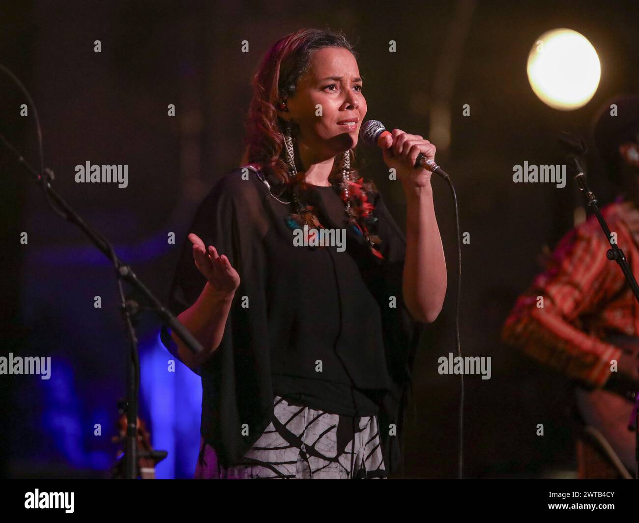 Singer-songwriter Rhiannon Giddens performs at the Beacon Theatre on ...