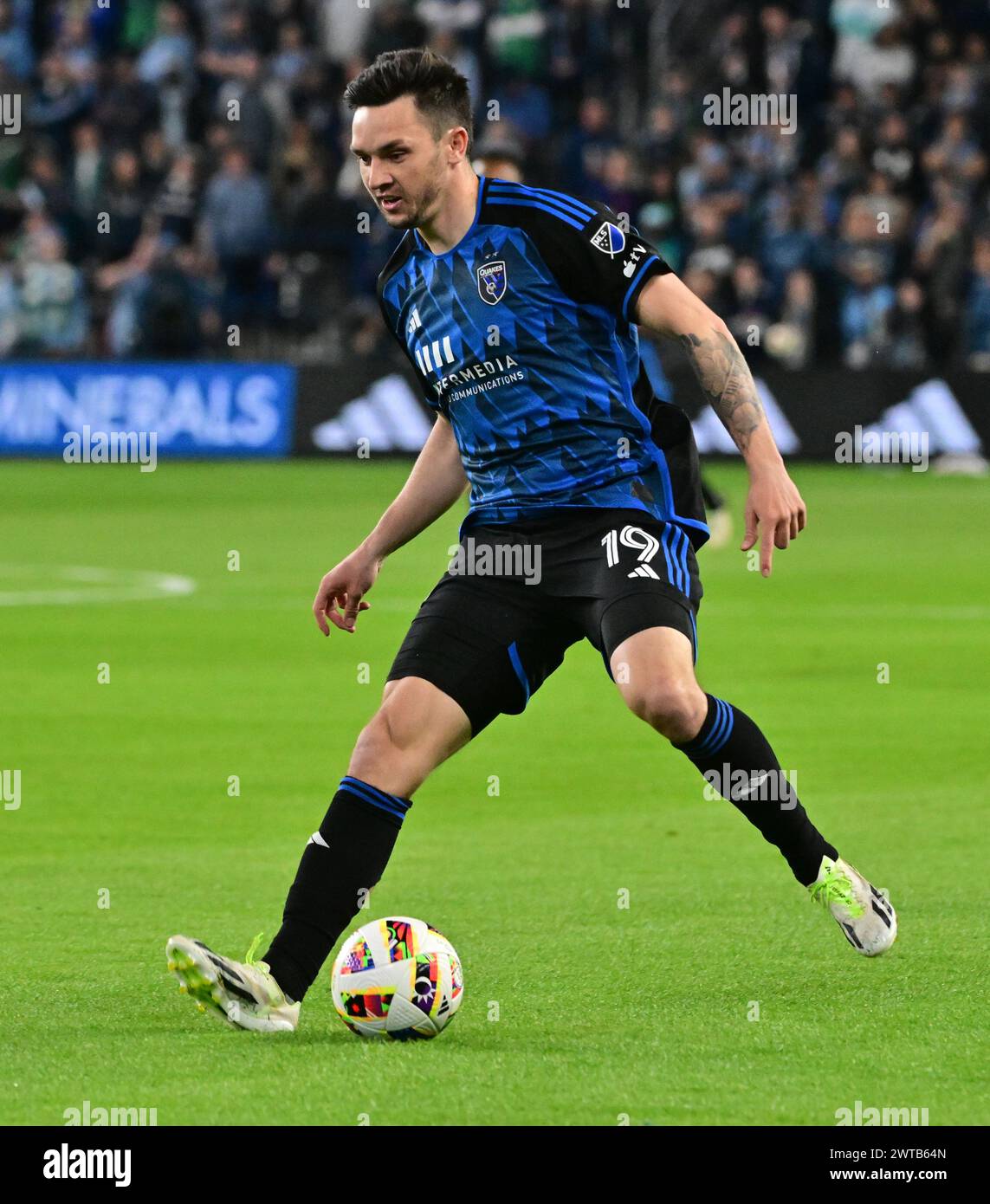 Kansas City, USA. 16th Mar, 2024. San Jose Earthquakes forward Preston ...