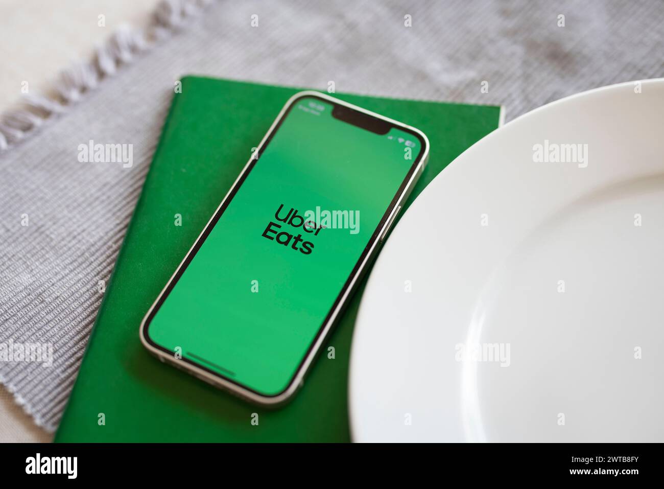 Japan. 17th Mar, 2024. In this photo illustration, the Uber Eats app ...