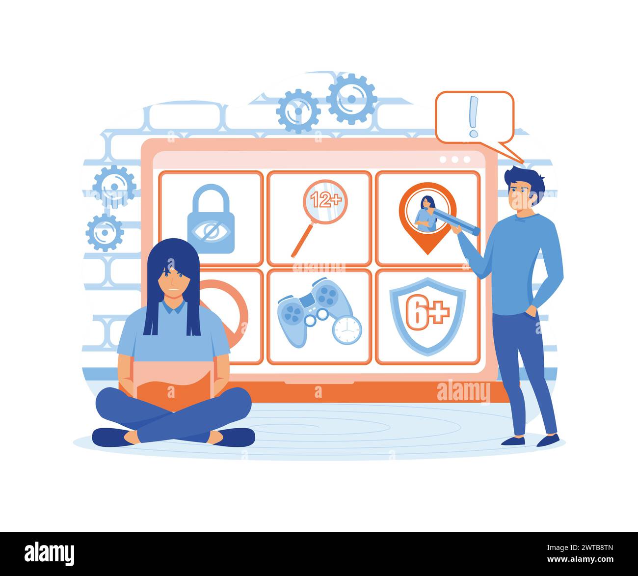 Time location control icon Stock Vector Images - Alamy