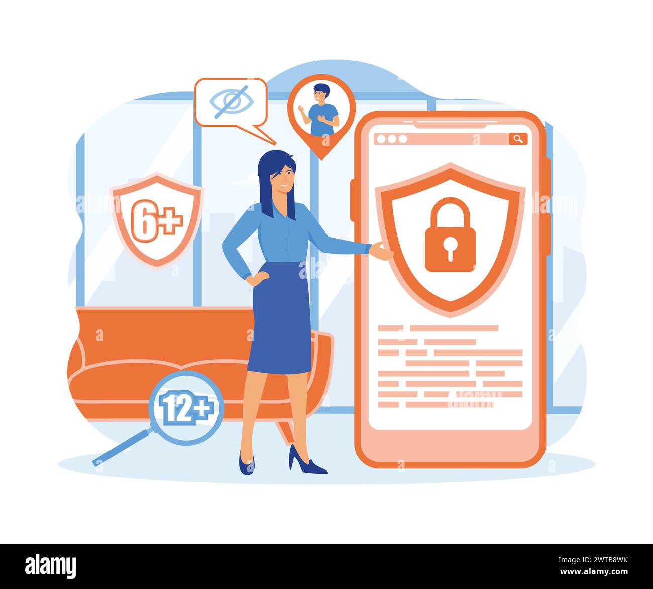 Parental control software. Blocked, prohibited or inappropriate content ...