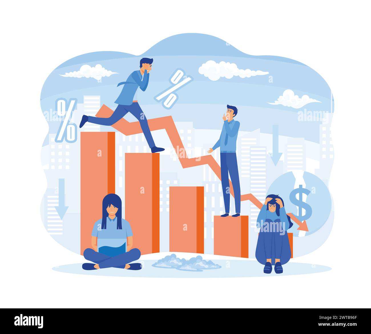 Economic collapse Stock Vector Images - Alamy