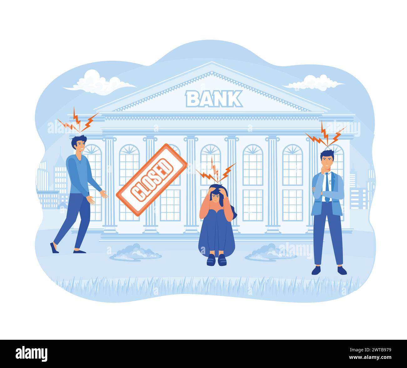 Banking buildings Stock Vector Images - Alamy