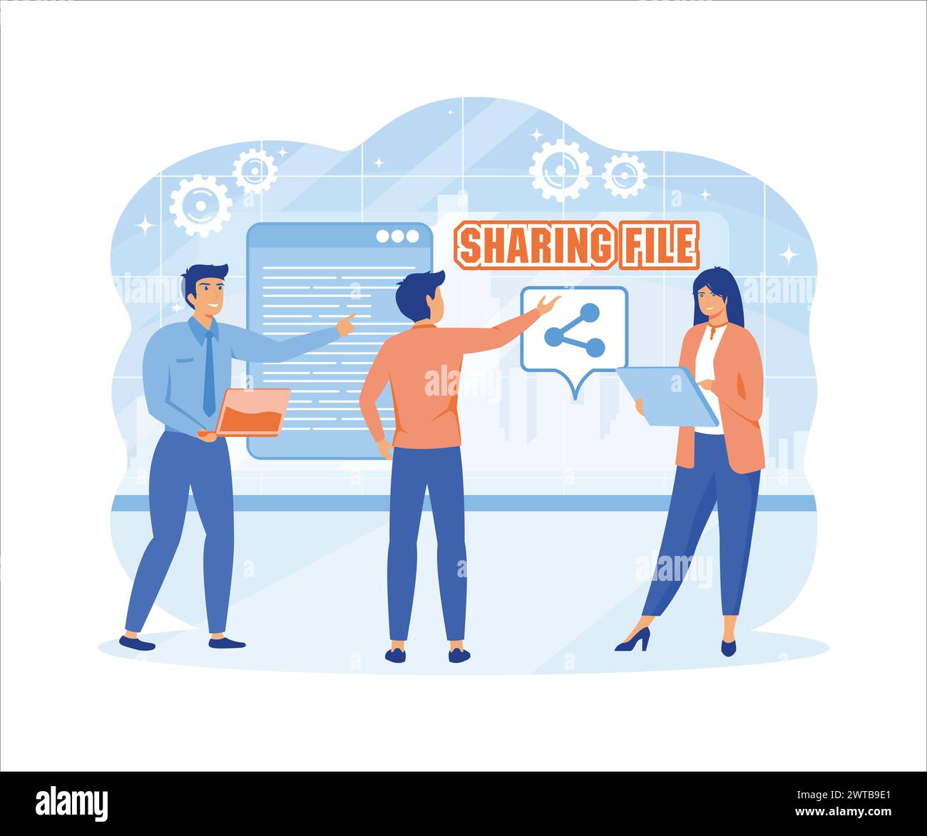 Woman files isolated icon Stock Vector Images - Alamy