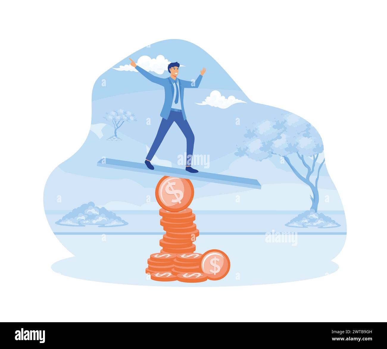 Business stability success balance icon hi-res stock photography and ...