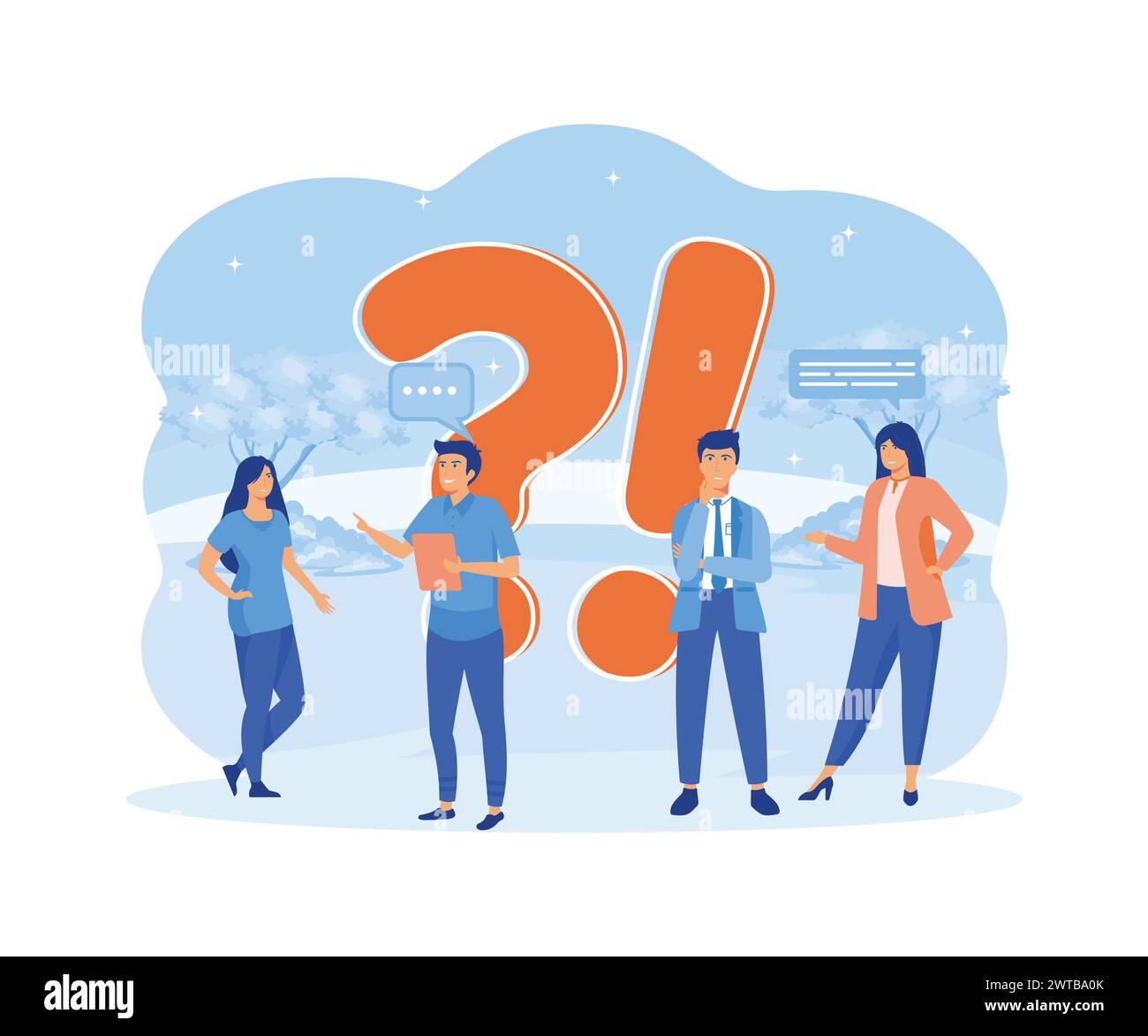 Faq people Stock Vector Images - Alamy