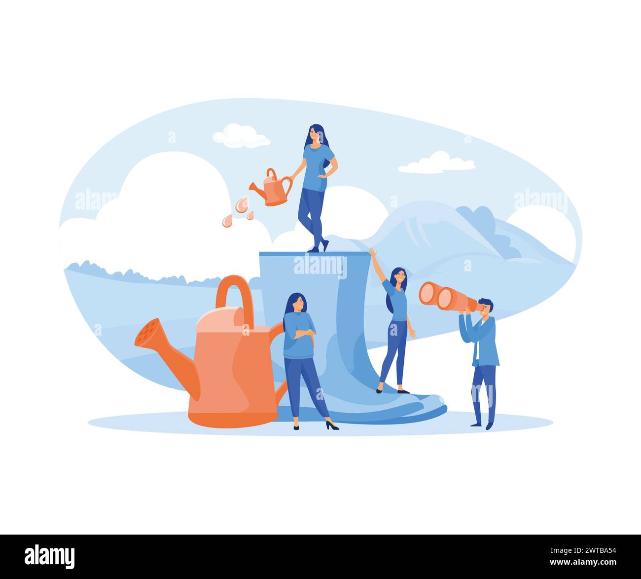 Taking care environment concept Stock Vector Images - Alamy