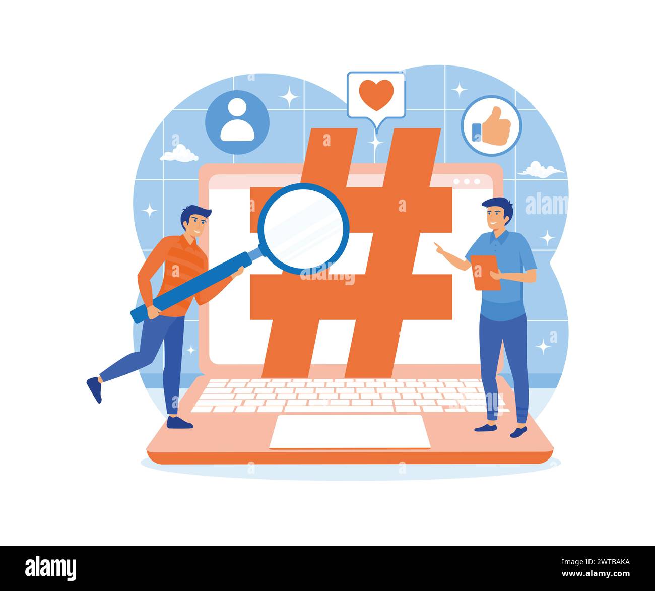 Hash tags Stock Vector Images - Alamy