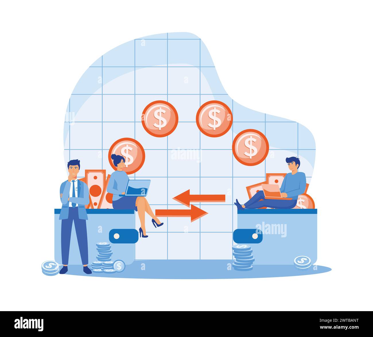 Large telephone exchange Stock Vector Images - Alamy