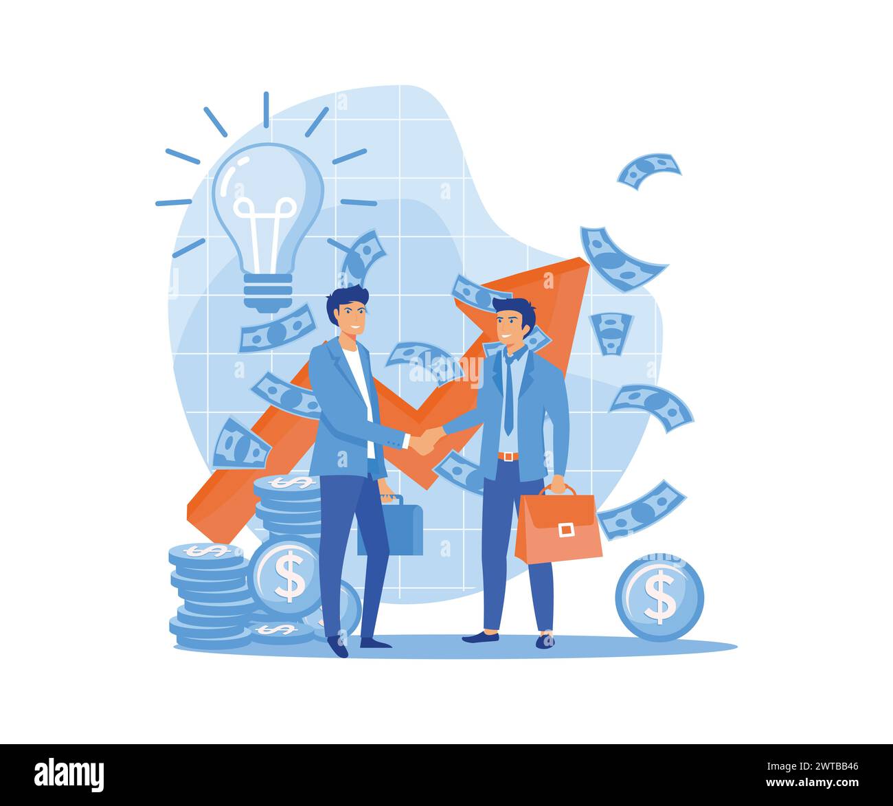 Deal making icon vector Cut Out Stock Images & Pictures - Alamy