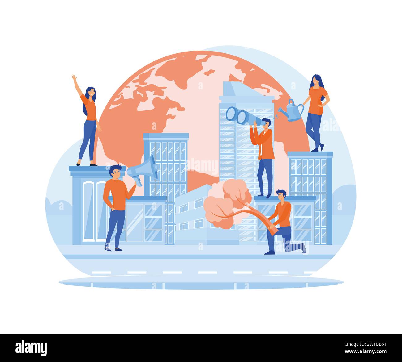 Bio technology concept. People are preparing for the holiday, saving ...