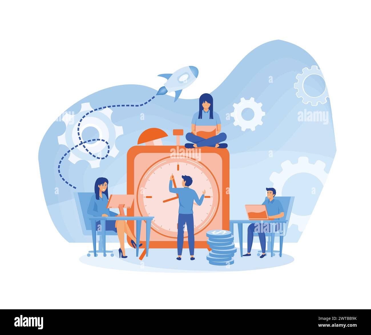 Process control Stock Vector Images - Alamy